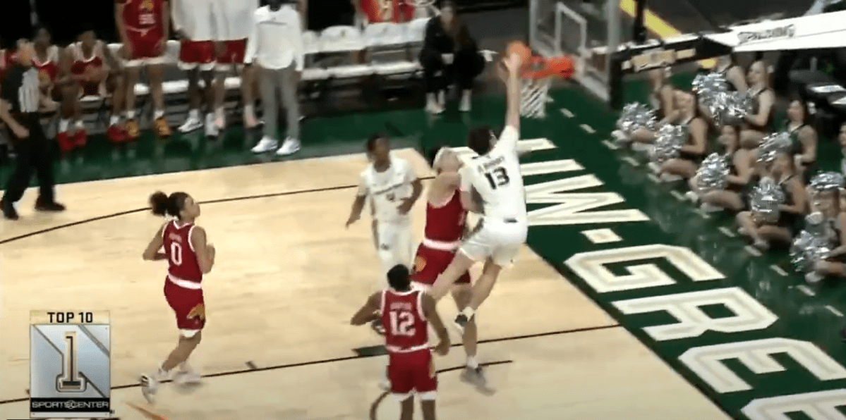 Donavan Short’s dunk vs IUPUI is #1 play on SportsCenter Top Ten ...